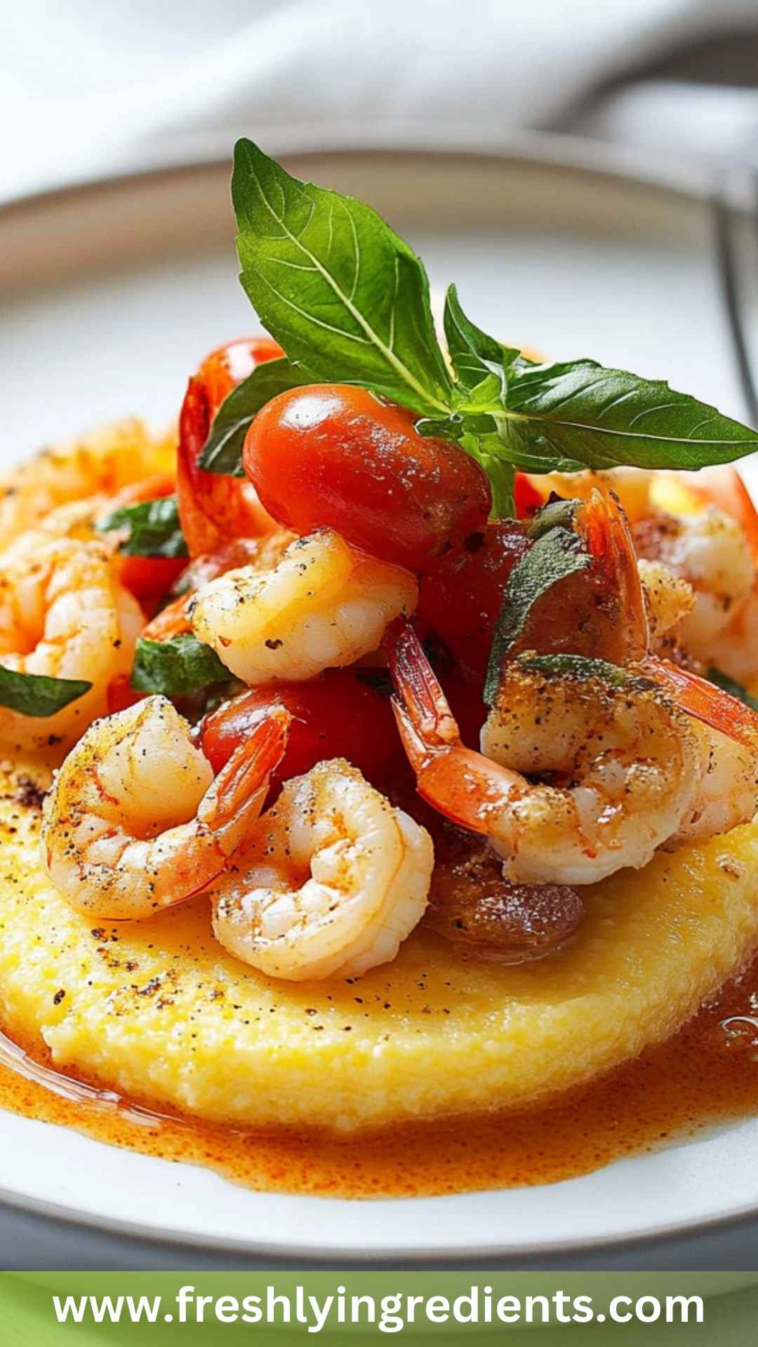 Shrimp Polenta Recipe - Freshly Ingredients