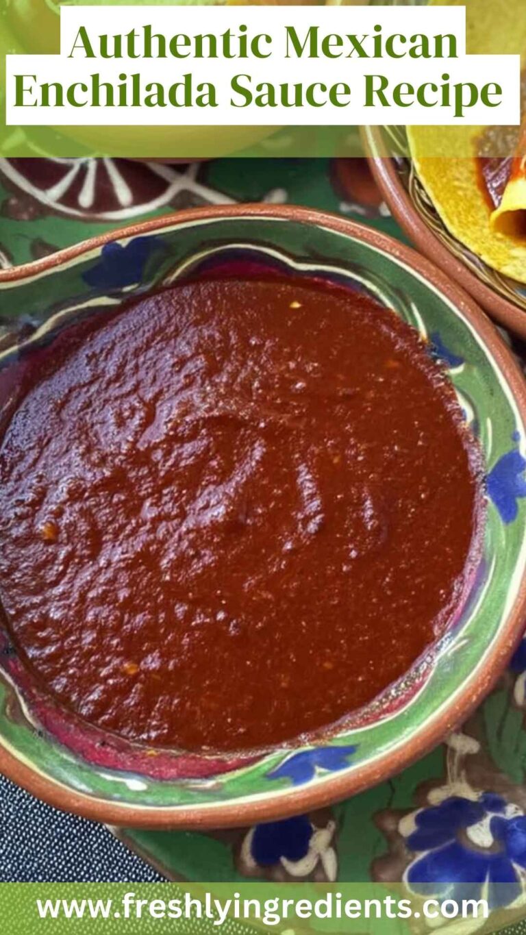 Authentic Mexican Enchilada Sauce Recipe - Freshly Ingredients