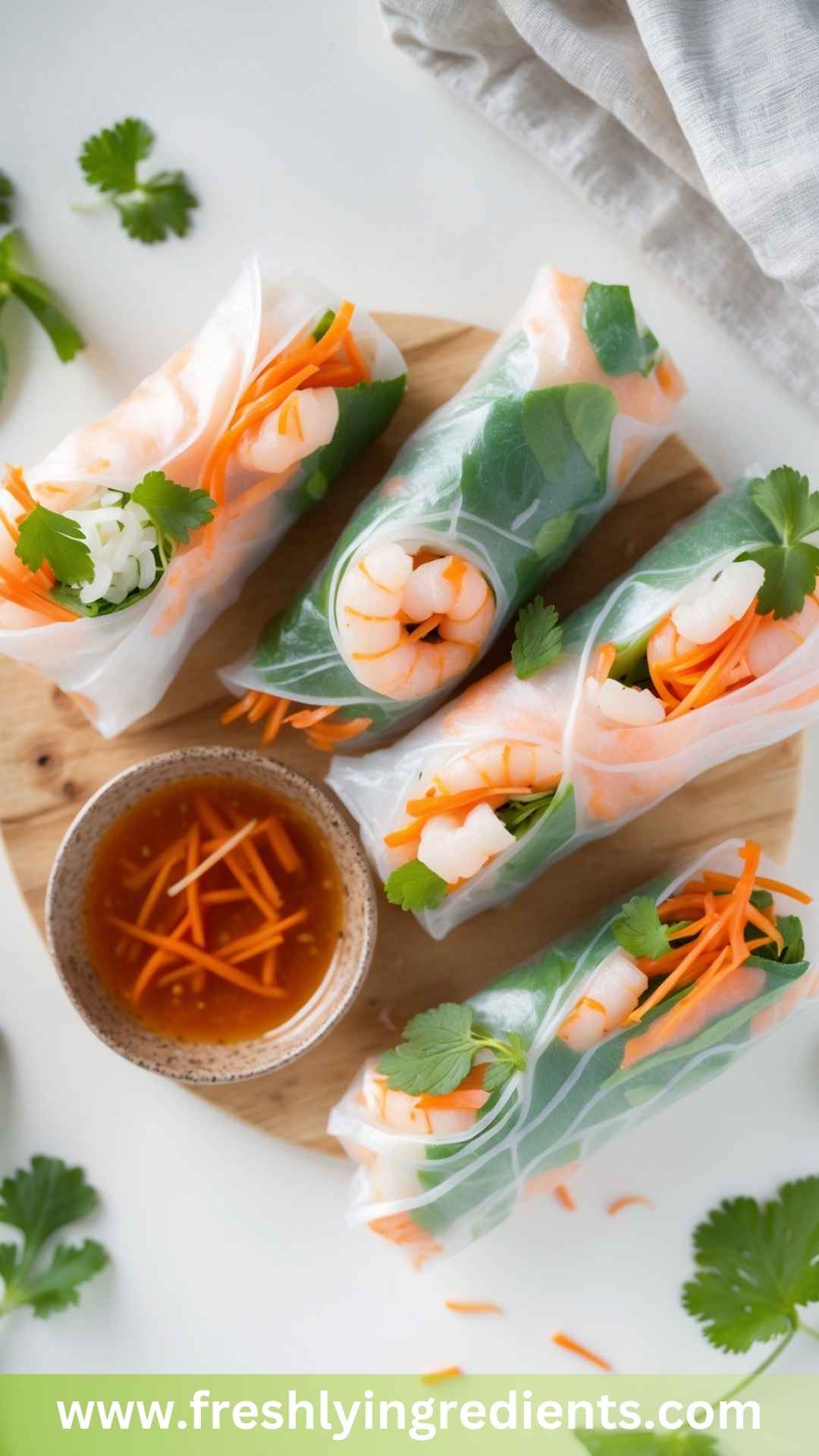 Fresh Spring Rolls Recipe - Freshly Ingredients