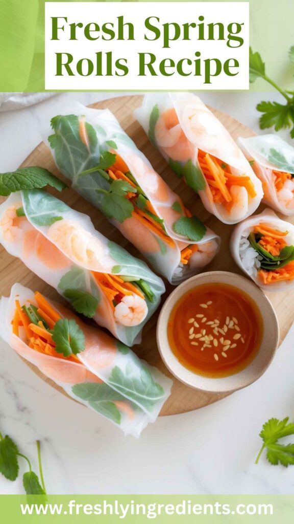 Fresh Spring Rolls Recipe - Freshly Ingredients