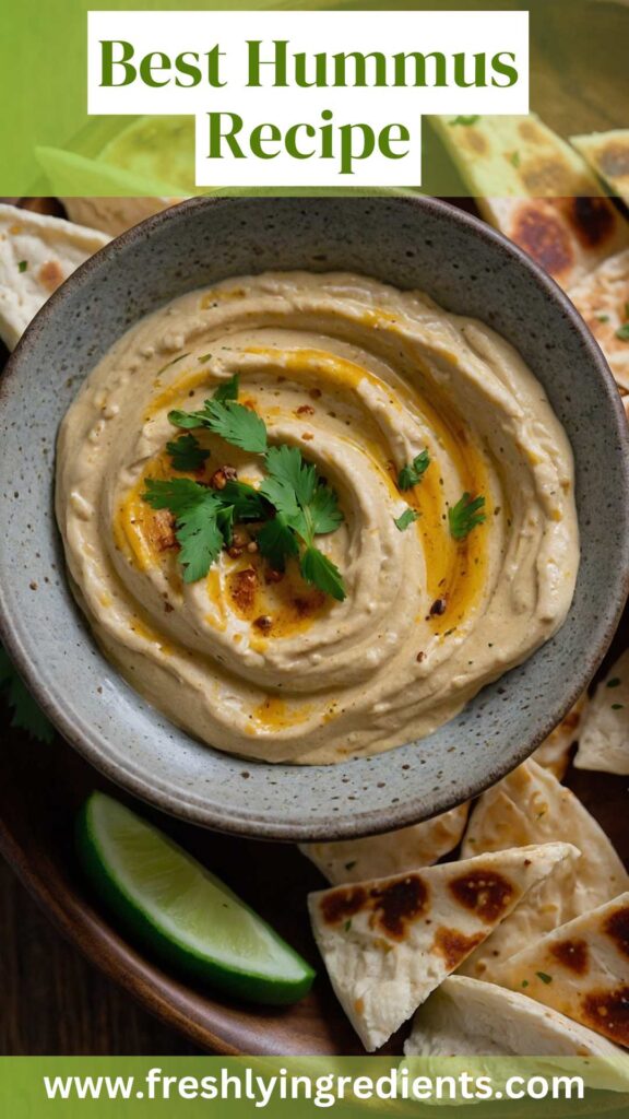 Best Hummus Recipe - Freshly Ingredients